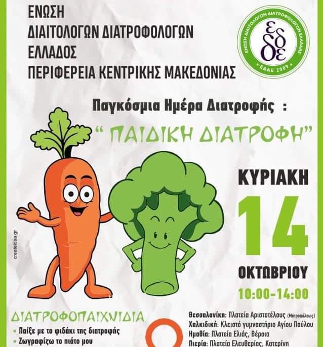 Παγκόσμια Ημέρα Διατροφής. Διαιτολόγος Θεσσαλονίκη